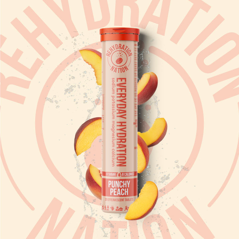 Punchy Peach Electrolytes - 20 Tablets – Rehydration Nation
